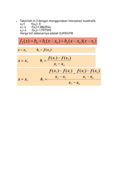 Interpolasi Linier Dan Kuadratik Pdf