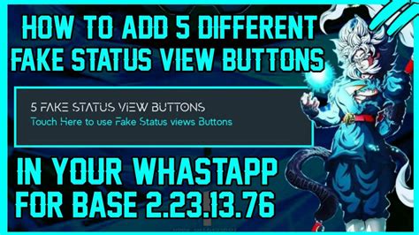 74 how to add 5 different fake status view buttons in whatsapp 2 23