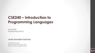 201801 CSE240 Lecture 06 | PPT