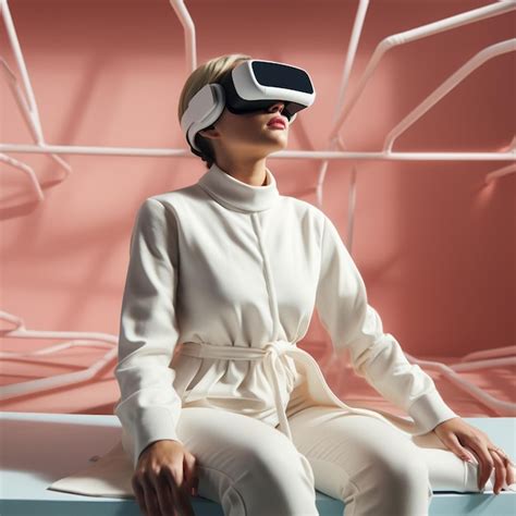 Premium Ai Image Illustration Of A Person Wearing A Virtual Reality Vr Headset Created As A