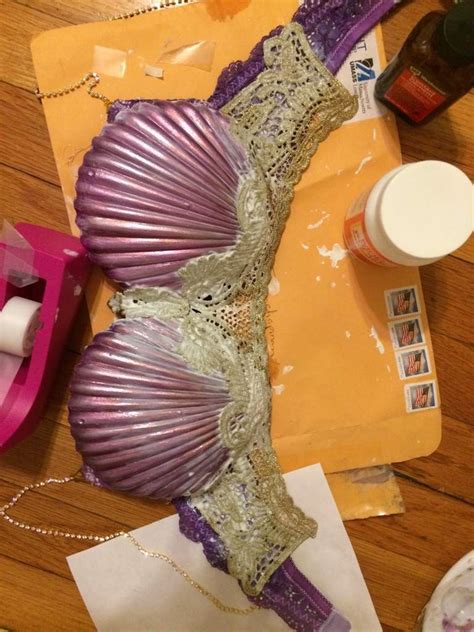 Ariel Seashell Bra Tutorial Progress Materials And Design Cosplay Amino