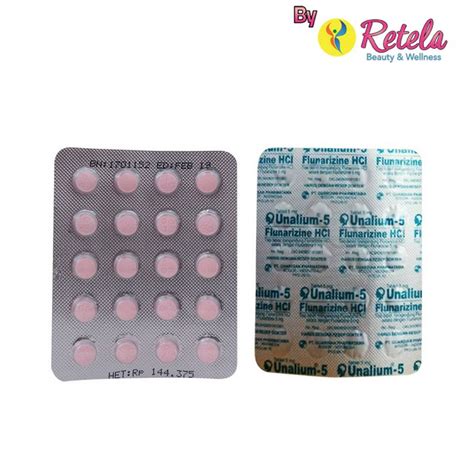Jual Unalium 5mg 1 Blister 20 Tablet Shopee Indonesia