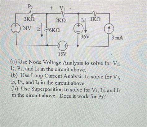 Solved A Use Node Voltage Analysis To Solve For V1 I2p3