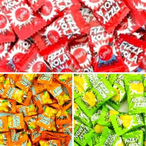 Fizzy Candy 25pcs 100pcs Fizzy Cola Fizzy Lemon Fizzy Orange Shopee Malaysia