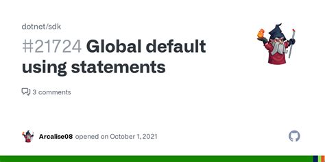 Global Default Using Statements Issue Dotnet Sdk GitHub