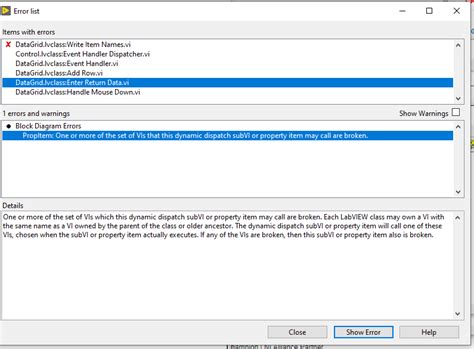 Help About Datagrid Qcontrol Ni Community