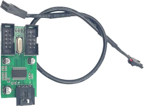 9pin USB Header Male 1 To 2 Female Extension Splitter Cable Motherboard 9 Pin USB HUB USB 2 0 9