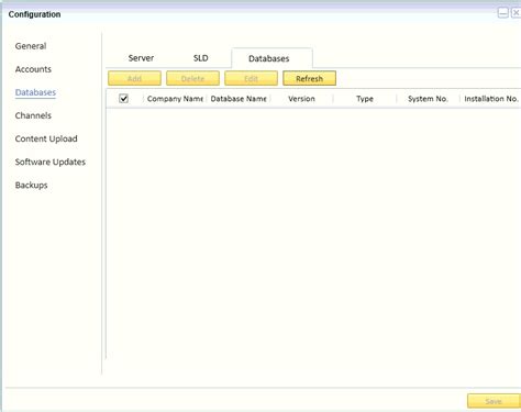 Databases Not Showing Up On Rsp Sap Community