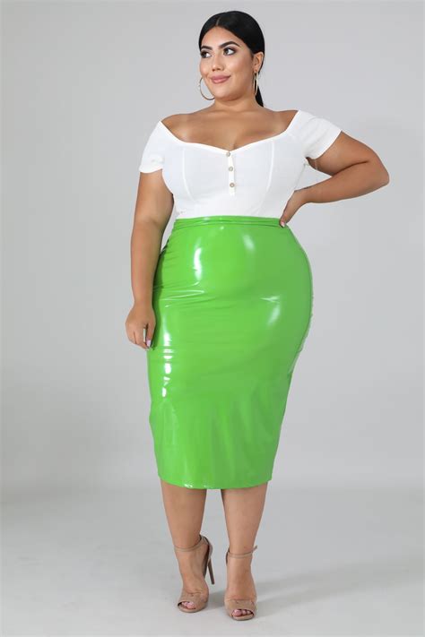 Slit Skirt High Waisted Skirt Curvy Women Fashion Womens Fashion Bbw Sexy Plus Size Summer