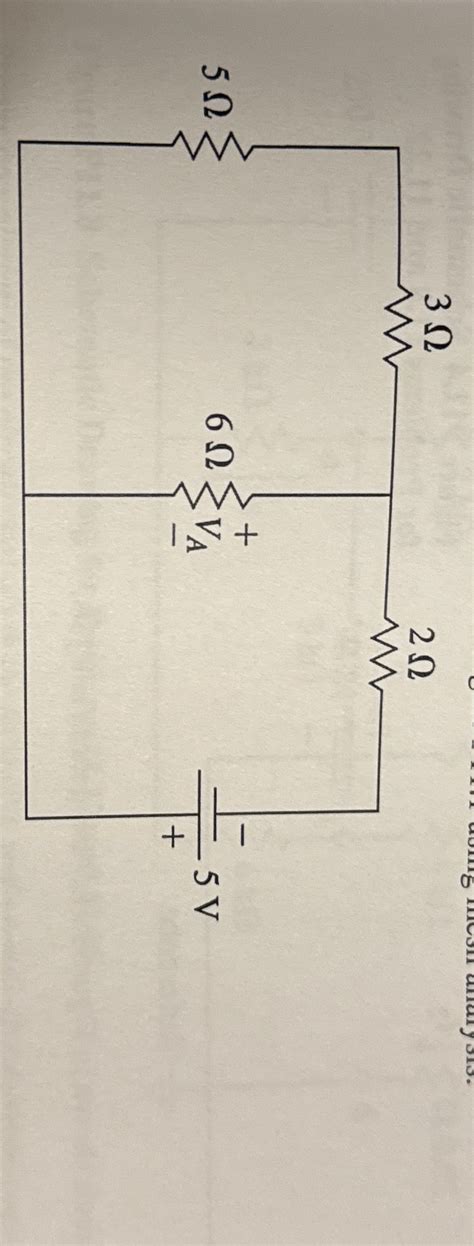 solved determine va in the circuit shown in figure using