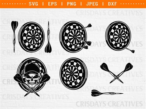 Darts Bundle Svg Darts Svg Dartboard Svg Dart Game Dart Etsy
