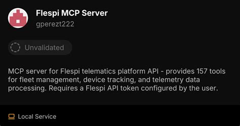 flespi mcp server mcp servers · lobehub