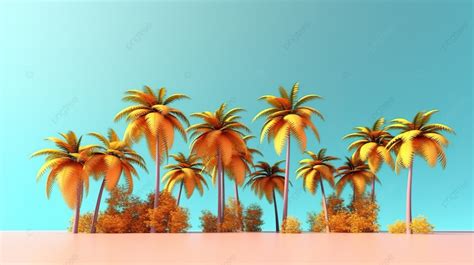 열대 야자수와 복사 공간을 통해 여름 분위기를 포용하는 생생한 3d 그림 해변 나무 야자수 배경 여름 나무 배경 일러스트 및 사진 무료 다운로드 Pngtree
