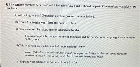 solved 4 pick random numbers between 0 and 9 inclusive