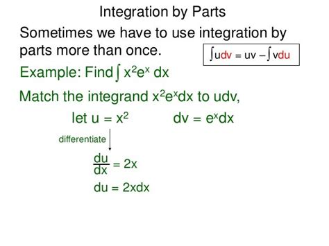 13 integration by parts x