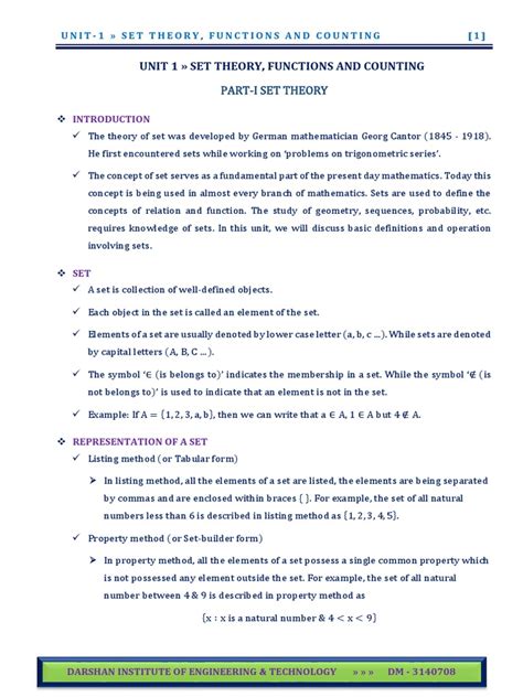 Unit 1 Set Theory Functions And Counting Download Free Pdf Set