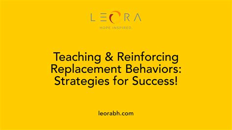 Understanding The Importance Of Behavior Replacement Strategies
