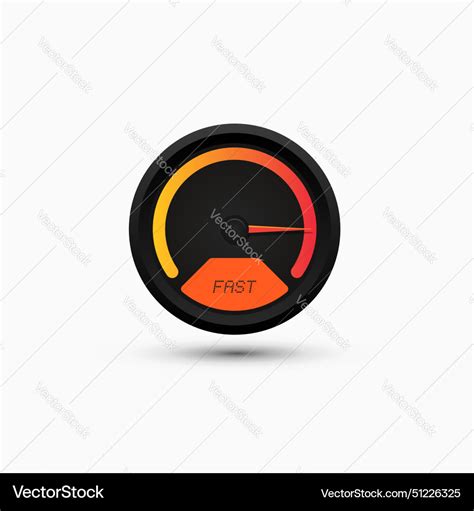 Speedometer Gauge Icon Royalty Free Vector Image