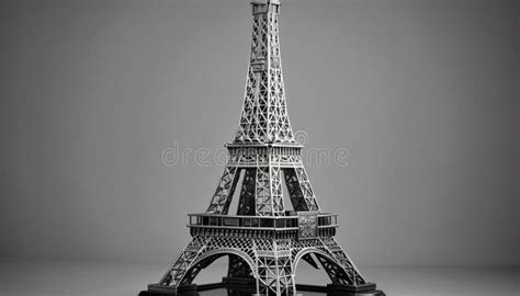 eiffel tower iconic french symbol of romance generated by ai stock