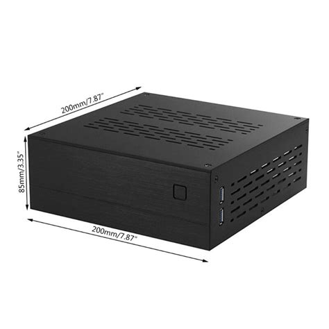 A01 Mini ITX Computer Case Chassis Aluminum Briefc Grandado