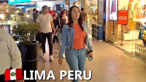 Lima Peru Miraflores Nightlife Larcomar Mall 🇵🇪 2023 Youtube