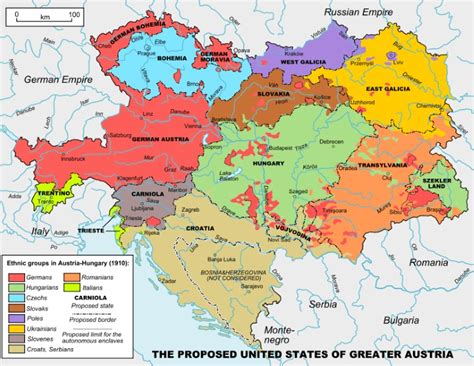 Brilliant United States Of Greater Austria Based On Ethnic Groups In