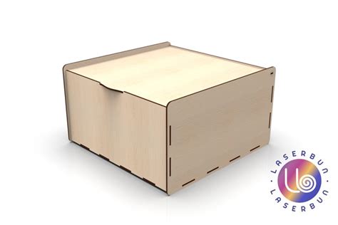 Box With Hinged Lid Cnc Router Laser Cutting Vector Pattern
