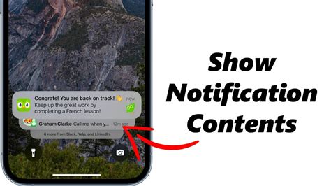 How To Show Notification Previews (Contents) On iPhone Lock Screen - YouTube