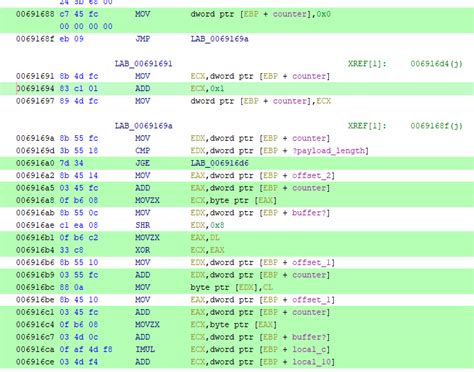 Disassembly Help Regarding Xor Game Decryption Algorithm Reverse