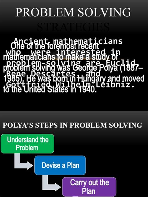 polya s problem solving strategies pdf equations cognitive science