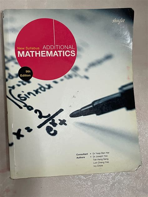 Additional Mathematics Textbook Hobbies And Toys Books And Magazines
