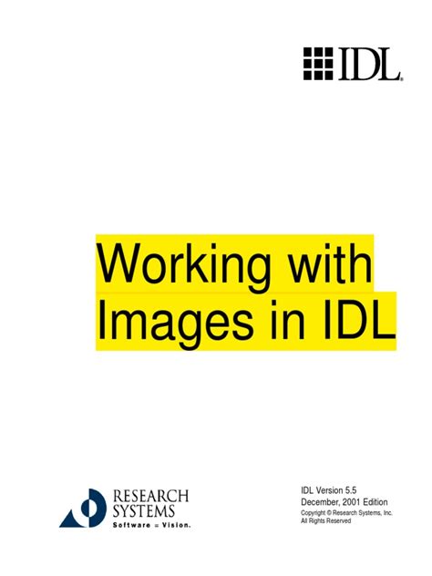 Idl Working With Images In Idlpdf Parameter Computer Programming