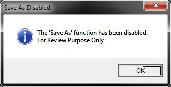 Disable Save As In Excel
