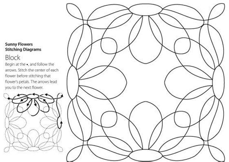 Free Continuous Quilting Patterns Circles And Flowers Design