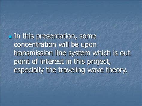 Ppt The Traveling Wave Fault Location Of Transmission Line Wavelet
