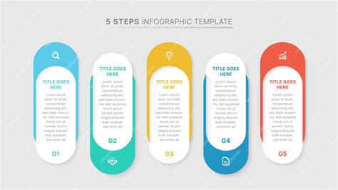 Premium Vector Business Infographic Design Template With 5 Data Points