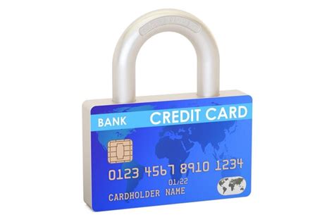 Premium Photo Credit Card Padlock Secure Payment Concept 3d Rendering