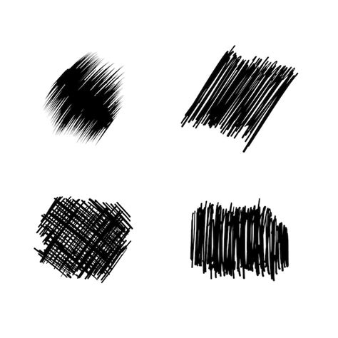 Premium Vector Grunge Pen Doodle Texture Abstract Pen Brush