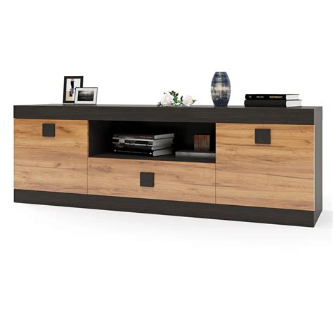 Тумба Еверест ТВ 1500 Соната 150х38х50 венге темний дуб крафт золотий Evr 2263 за ціною 2 776 грн