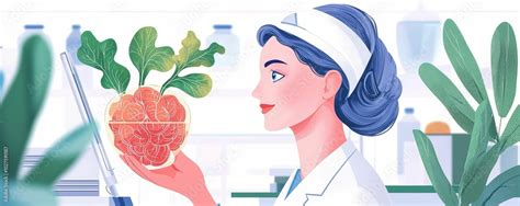 Scientists Examining Bio Robotic Prototypes In A High Tech Lab Advanced Monitors Displaying