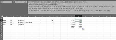 Excel Cse Formula To Sum The Result Of A Complex Formula Applied To