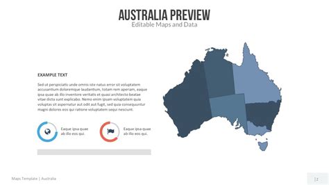 Australia Map Editable Map Presentation Presentation Templates