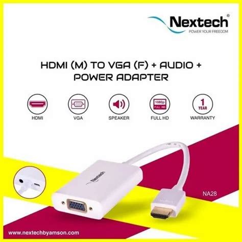 Nextech HDMI To VGA Audio Power Adapter At Rs KHARAR MOHALI Sas Nagar ID