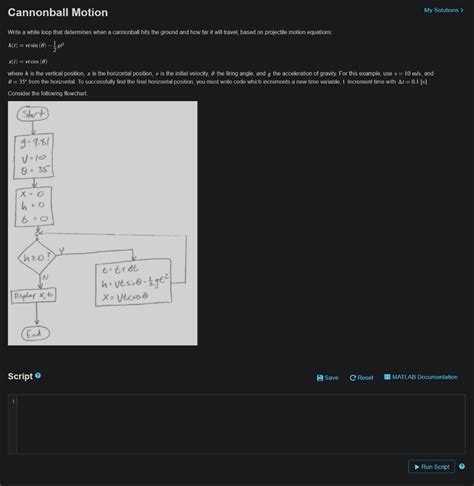 Solved Write A While Loop That Determines When A Cannonball