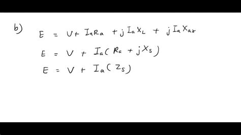 Solved The Synchronous Reactance Of A Generator Is 1 0 Per Unit And