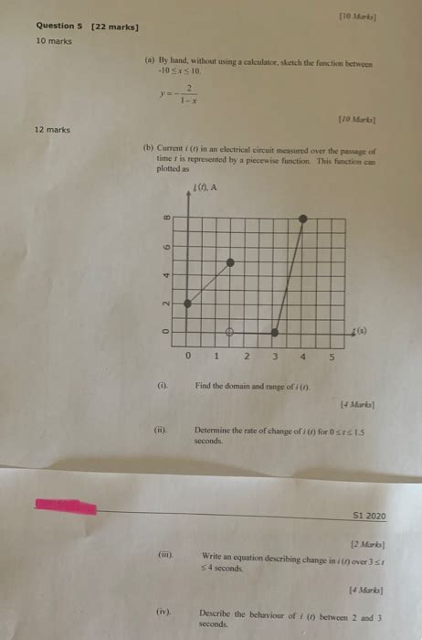 solved 10 marks question 5 [22 marks] 10 marks a by hand