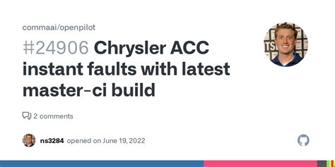 chrysler acc instant faults with latest master ci build · issue 24906