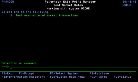 test socket rules screen