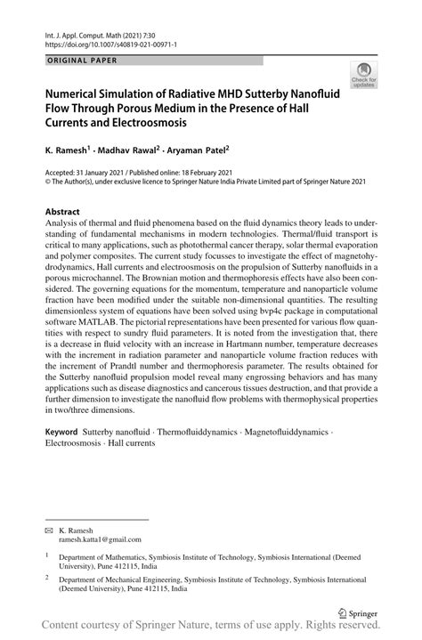 Numerical Simulation Of Radiative Mhd Sutterby Nanofluid Flow Through Porous Medium In The