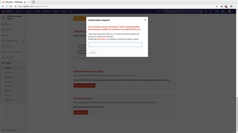 Require Confirmation When Trying To Delete An Account · Issue 17261